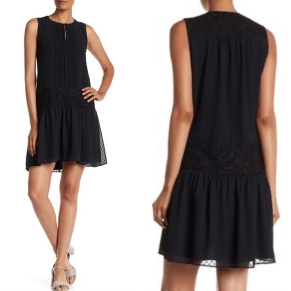 Marchesa | Dresses | Marchesa Rose Sleeveless Drop Waist Shift Dress ...
